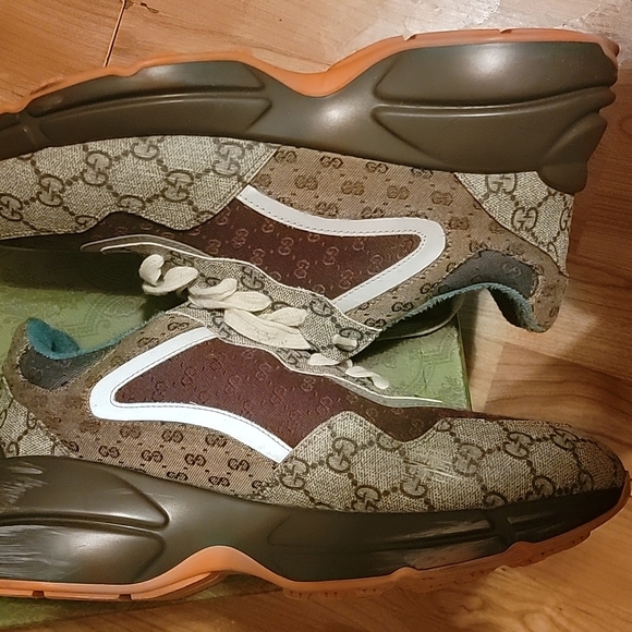 Gucci | Shoes | Gucci Brick Red Rythons | Poshmark